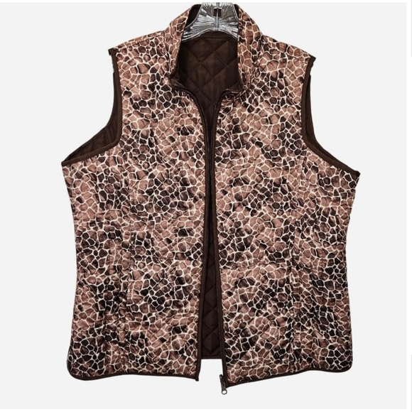 Passport | Jackets & Coats | Passports Reversible Full Zip Quilted Vest ...